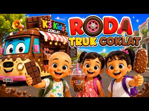 Roda Truk Coklat Berputar Putar 🍫🚚 | Lagu Anak Balita Indonesia | K3 Kids