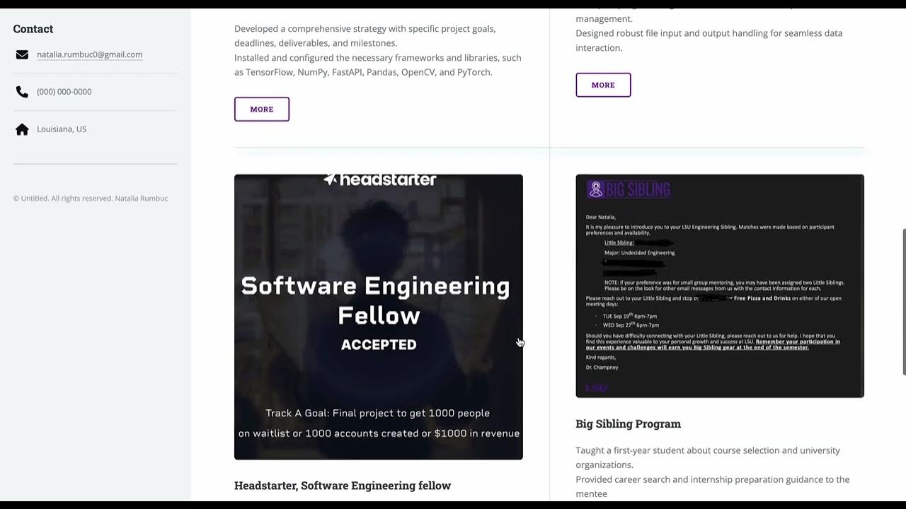 Headstarter AI Software Engineering Fellow, Portfolio Website - YouTube