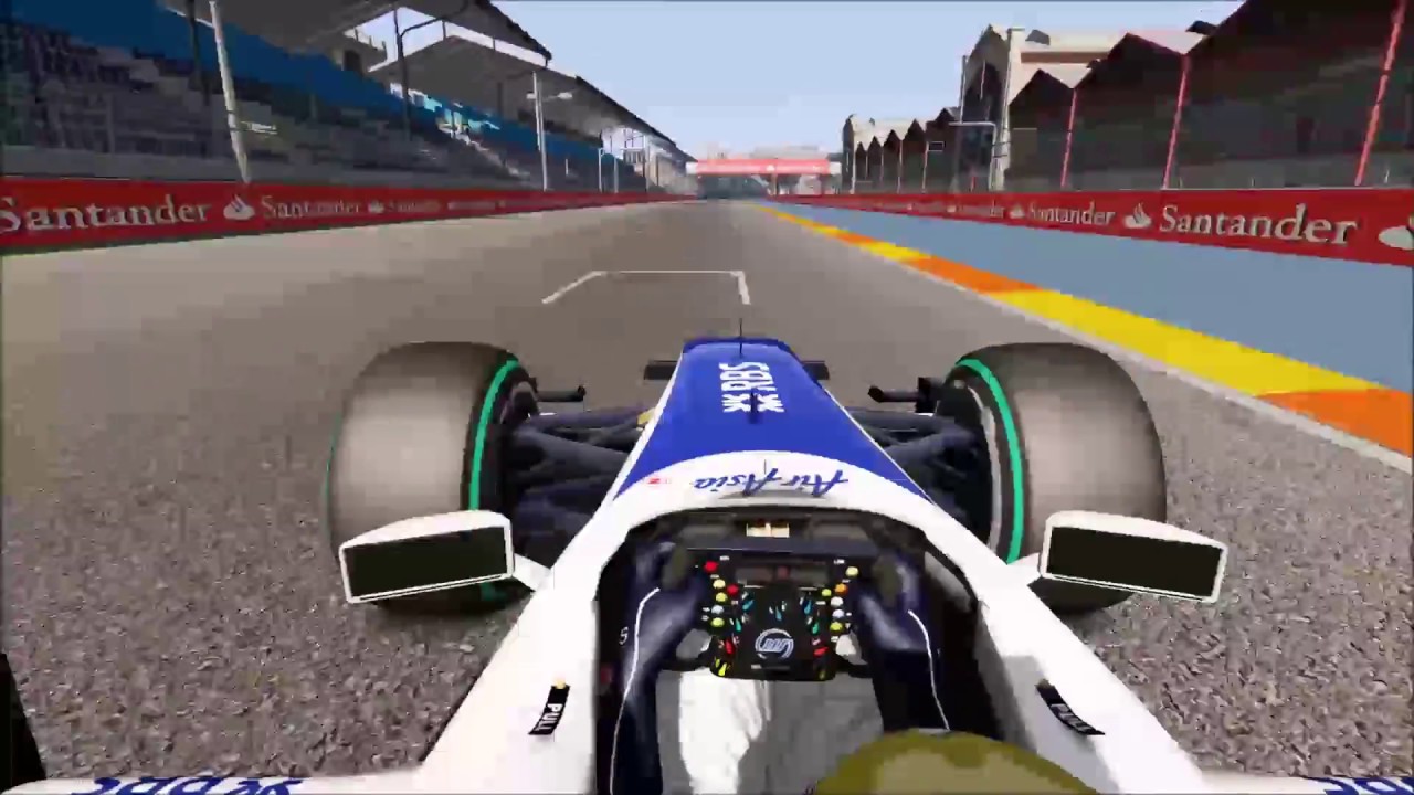 F1 Williams FW31 - Valencia GP street circuit - YouTube