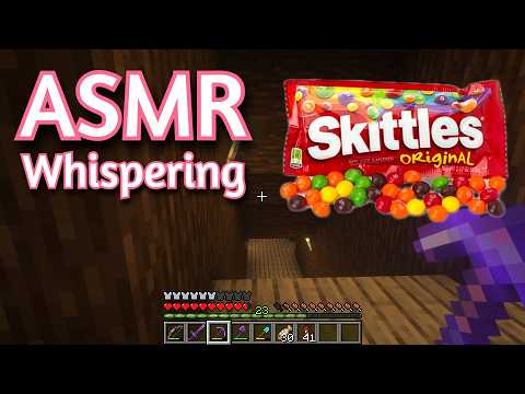ASMR Gaming | MINECRAFT SURVIVAL SKITTLES MUKBANG (171) | Whispering Controller Sounds 💤