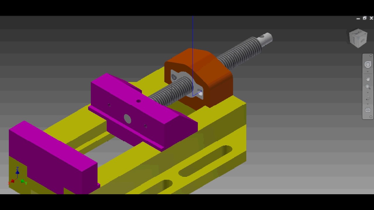 Tutorial Assembly Ragum menggunakan Inventor 2014 Presentation - YouTube