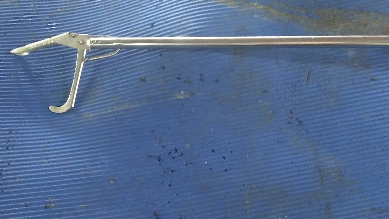 How to use snake catcher tool snake tong. tutorial guide - YouTube