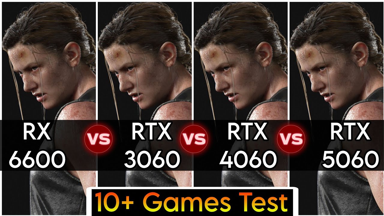 RX 6600 vs RTX 3060 vs RTX 4060 vs RTX 5060 - Test In 10 Games | R5 ...