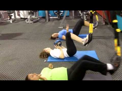 TRX Hamstring Curl with Medicine Ball Toss - YouTube