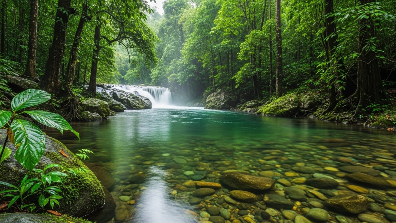 Flowing Forest River Sounds | Nature Ambience with Birds Chirping for Deep Relaxation ...