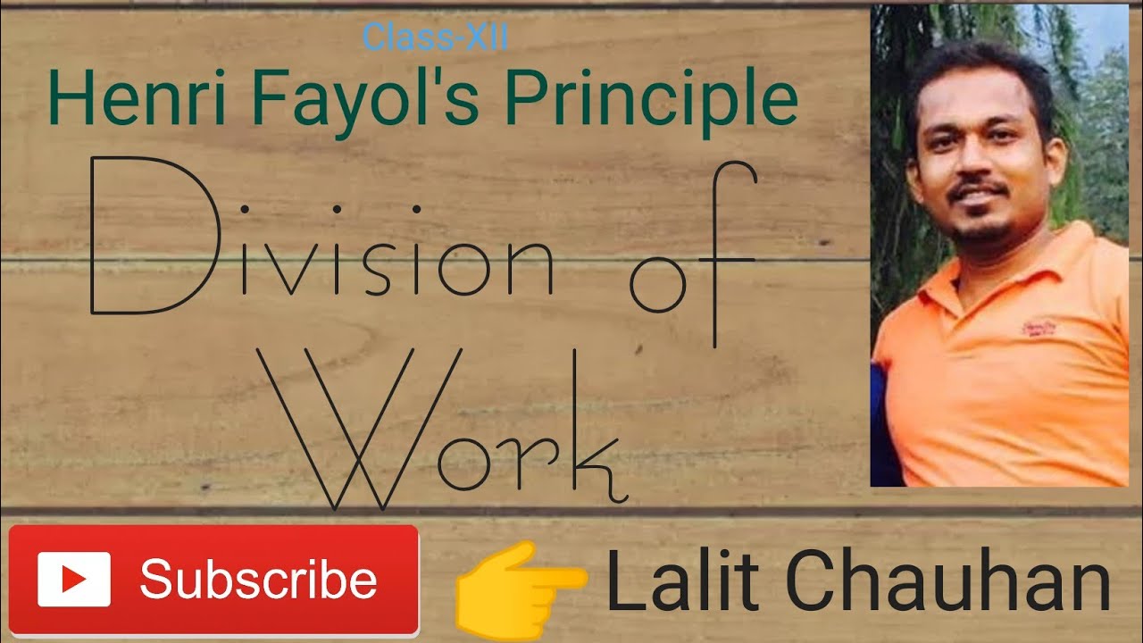 Division of work - Principles of Management - YouTube