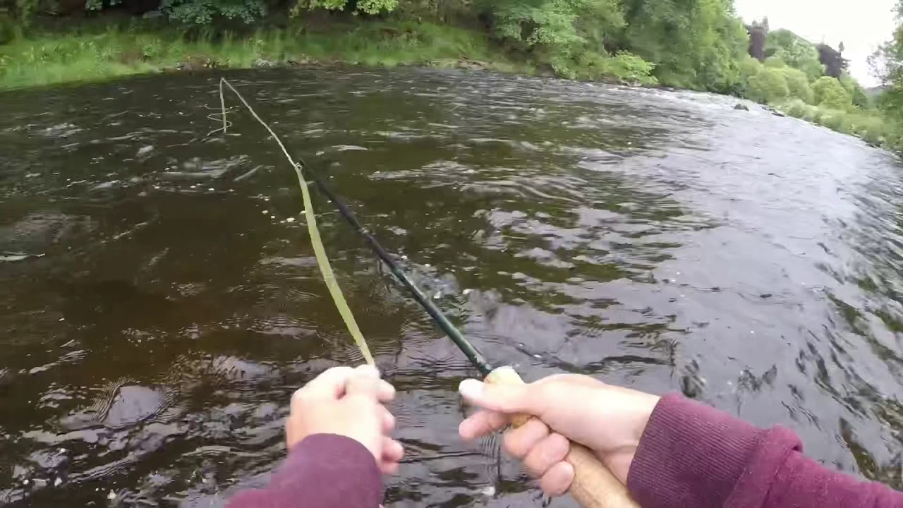 Fly fishing the River Wye, Llanwrthwl - YouTube