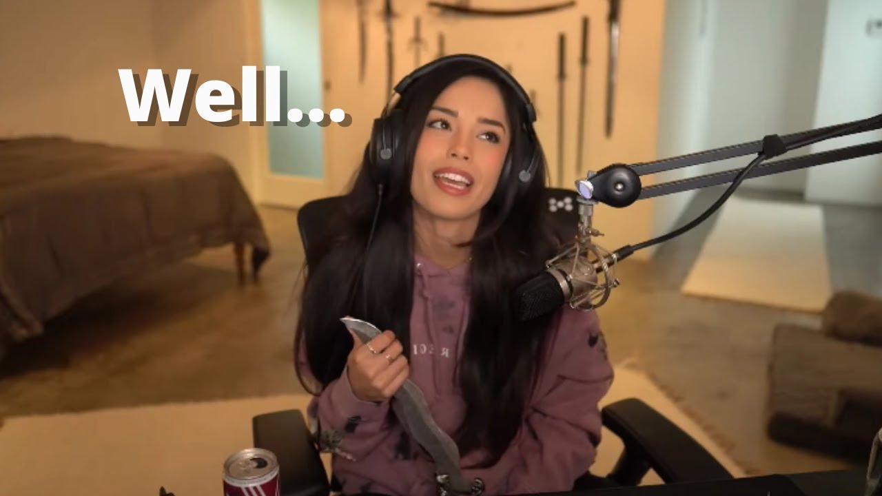 The Real Reason Why Valkyrae Has Swords On Her Wall!!! 😱 - YouTube