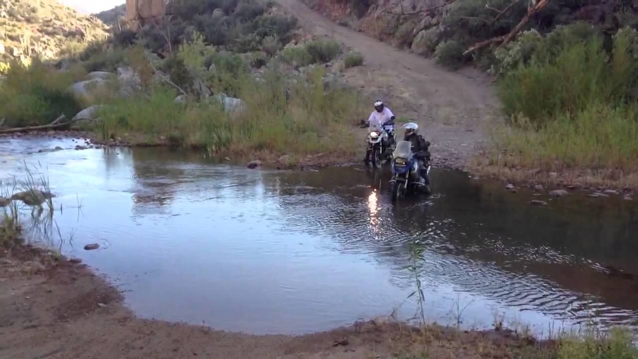 Upper Salt River road water crossing - YouTube