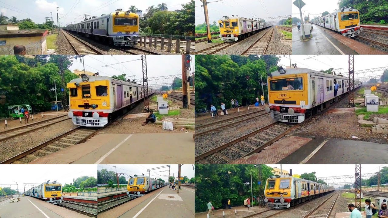 [10 In 1] Indian Local Trains | Howrah Division | Eastern Railways ...