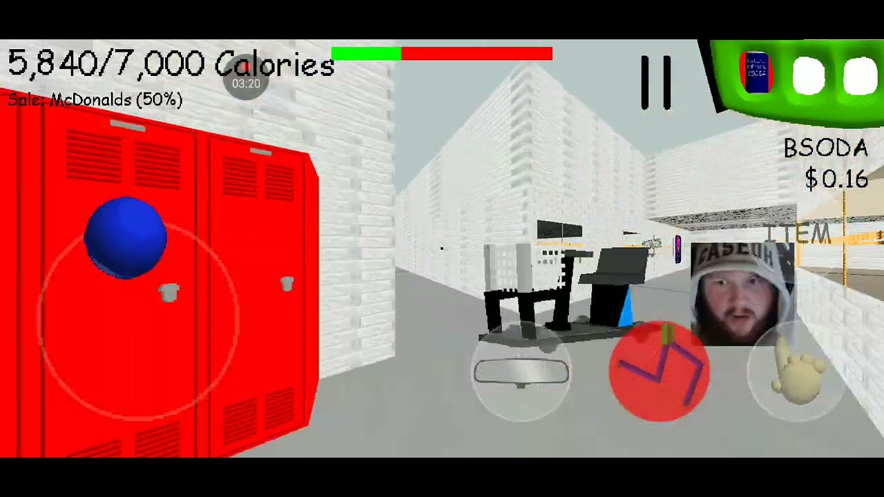 CaseOh Basics in eating and fast food NSPC Gameplay (Baldi's Basics Mod ...