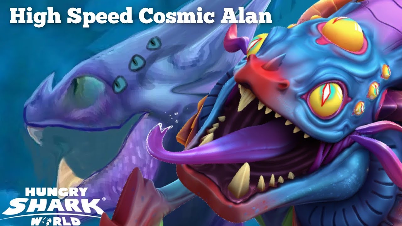 High Speed Cosmic Alan! - Hungry Shark World - YouTube