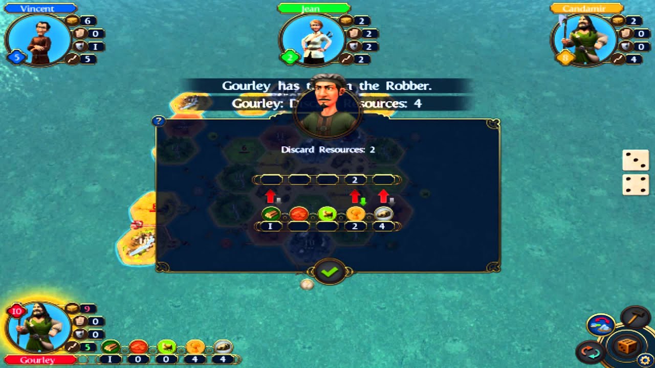 Settlers of Catan : Let's Play - 5th Match Tutorial Style Catan Seafarers Match 4 of 5 - YouTube