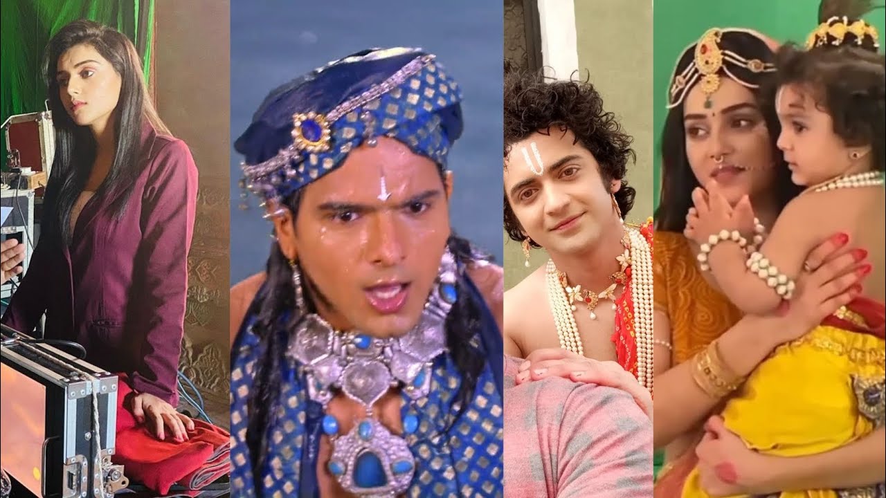 RadhaKrishn show BTS | Offscreen fun at set #sumellika #sumedh #mallika ...