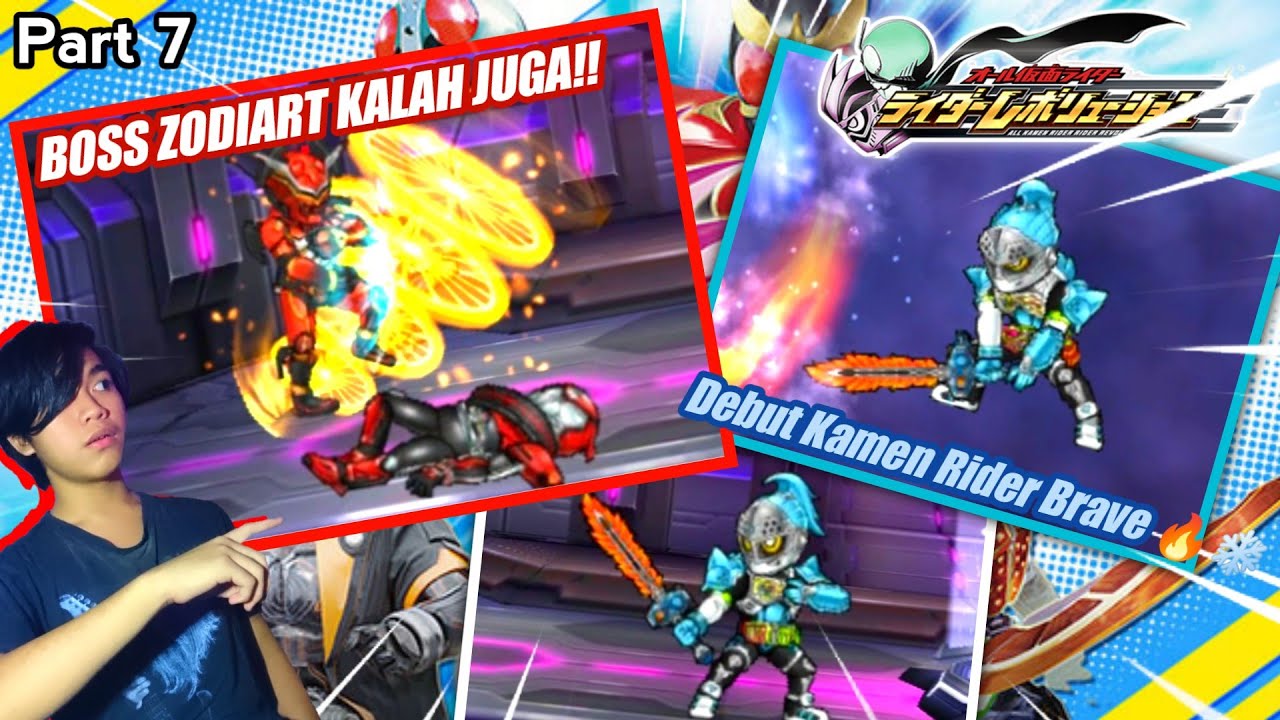 AKHIRNYA MENANG LAWAN BOSS ZODIART!!,DEBUT KAMEN RIDER BRAVE 🗡 | All ...