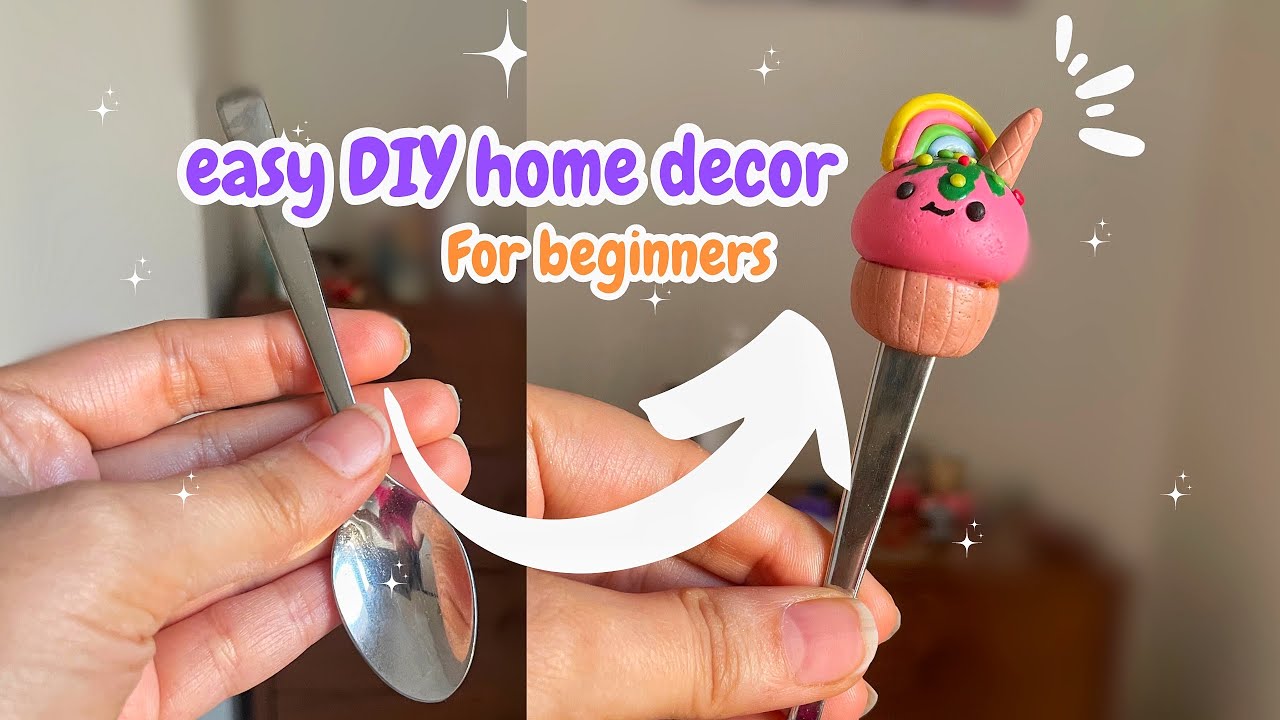 How to make clay craft | clay spoon head | clay tutorial | polymer clay ...