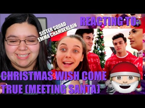 REACTING TO : CHRISTMAS WISH COME TRUE (MEETING SANTA!) | EMMA ...