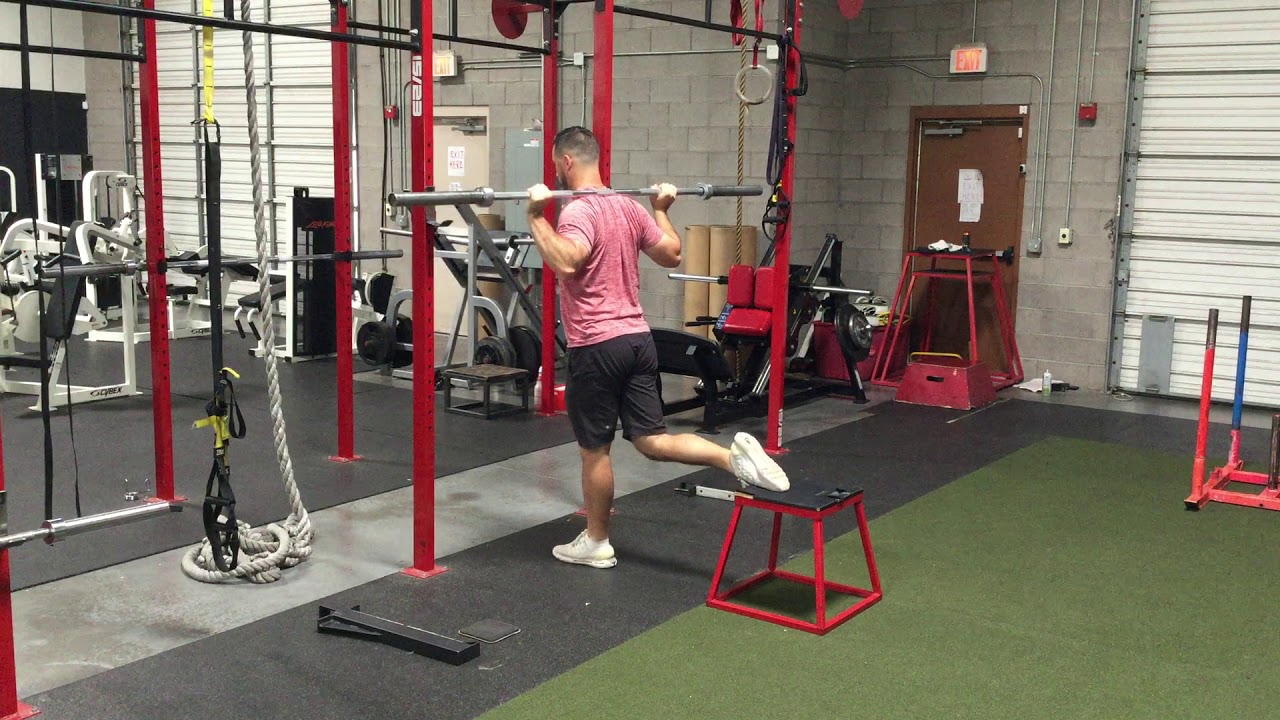 BB RFE Split Squat - YouTube