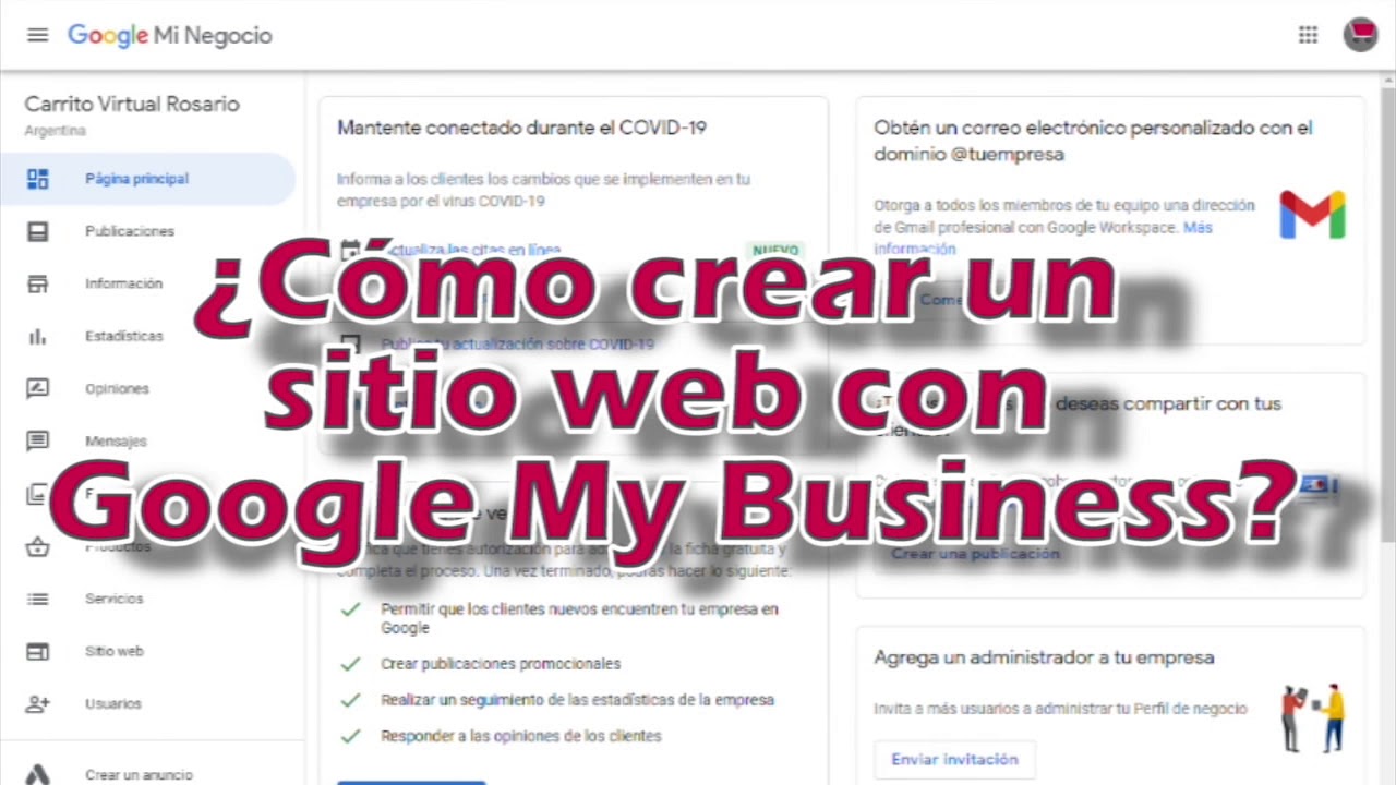 MiniTutorial: ¿Qué es y cómo se usa Google My Business? - YouTube
