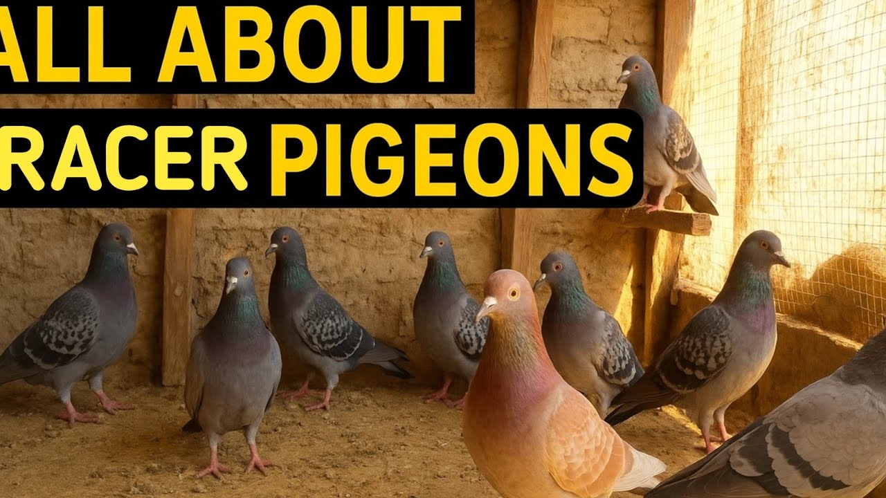 Real racer pigeons in my loft pigeon | Pigeon speed power training ...