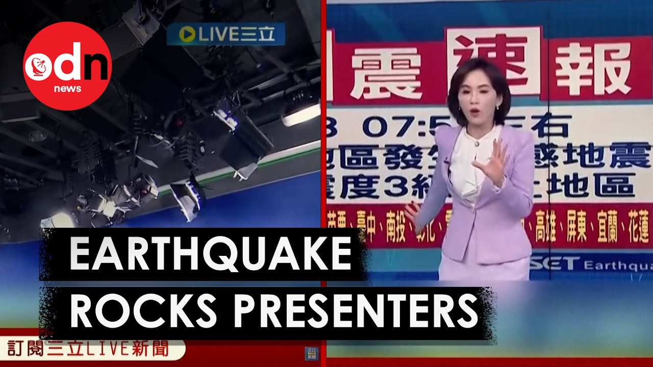Dramatic Moment Taiwan Earthquake Shakes TV Presenters During Live ...