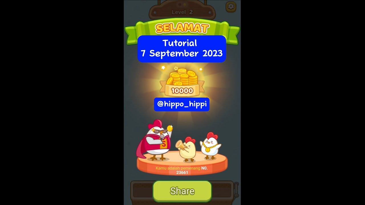 Tutorial tips gameplay menang shopee cocoki level 2 hari ini (7 ...