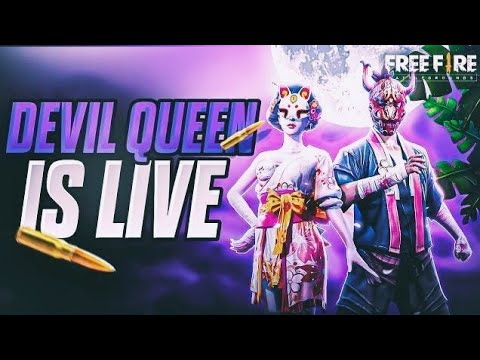 DEVIL QUEEN ARMY FREE FIRE GIRL GAMER PRO QUEEN PLAY WITH SUBSCRIBERS JOIN LIVE CHELLA KUTTYS ...