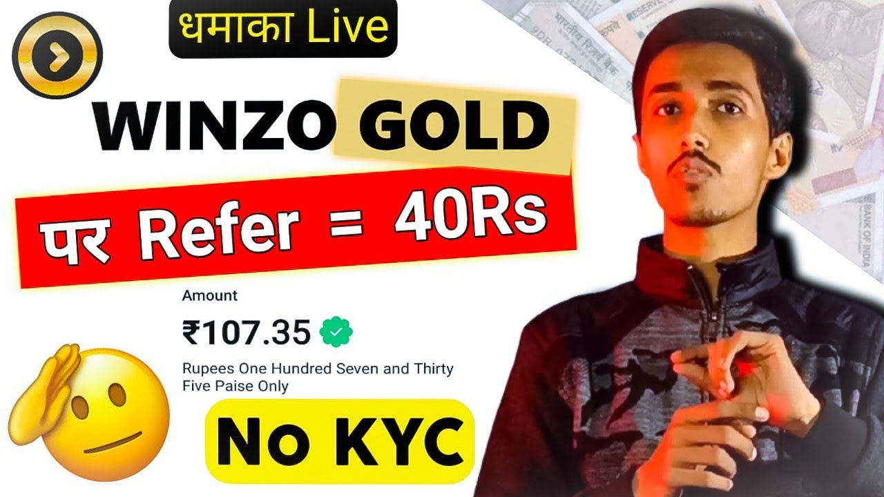 Earn 1000₹ | Winzo Gold New Offer & Refer Trick Per refer 40₹ | refer ...