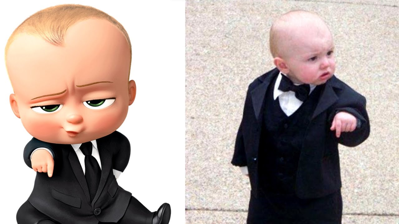 Mimi šéf(The Boss Baby) Postavy v reálném životě - YouTube