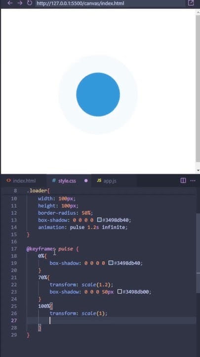 CREATE A SIMPLE AMAZING Pulsing Circle Loader using only CSS - YouTube