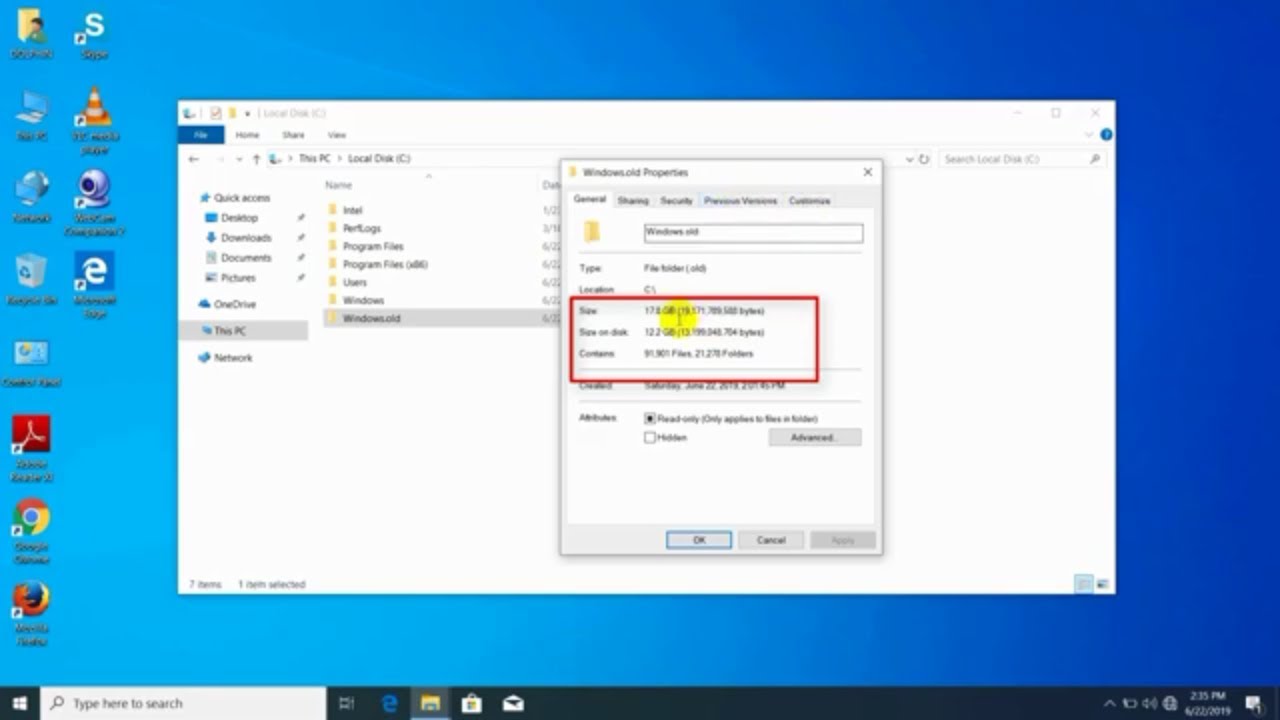 After Updating Windows 10 1903, How to Delete windows old [2019] - YouTube