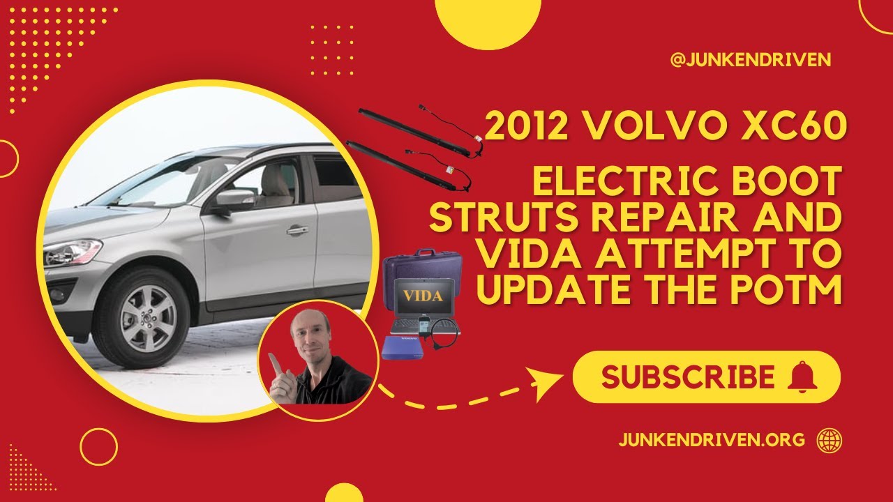 Volvo XC60 electric boot struts POTM power operated tailgate mechanism ...