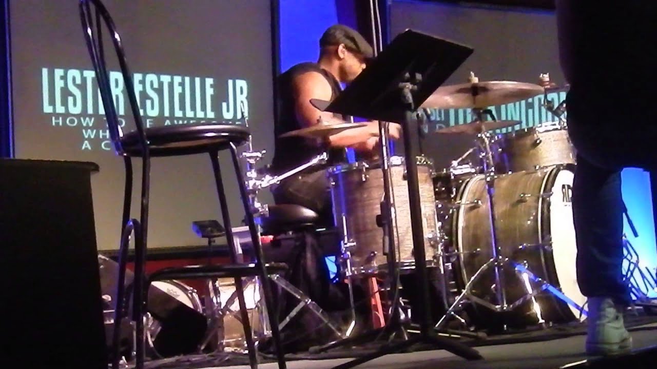 Lester Estelle @ the Drumset & the Kingdom 2014 (Song 6) - YouTube