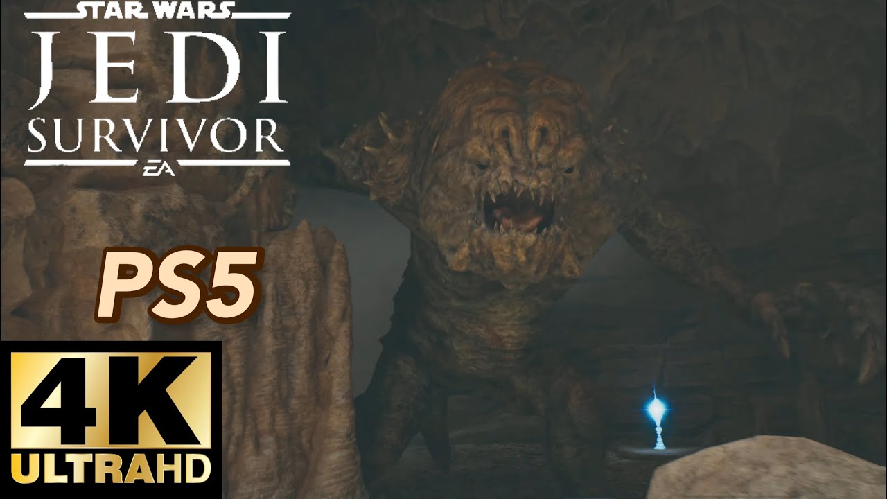 STAR WARS Jedi: Survivor (PS5) ─ Boss Fight RANCOR (Grand Master Mode ...