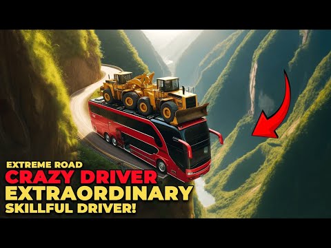 Part 9 | Crazy driver takes overloaded bus through extreme roads - YouTube