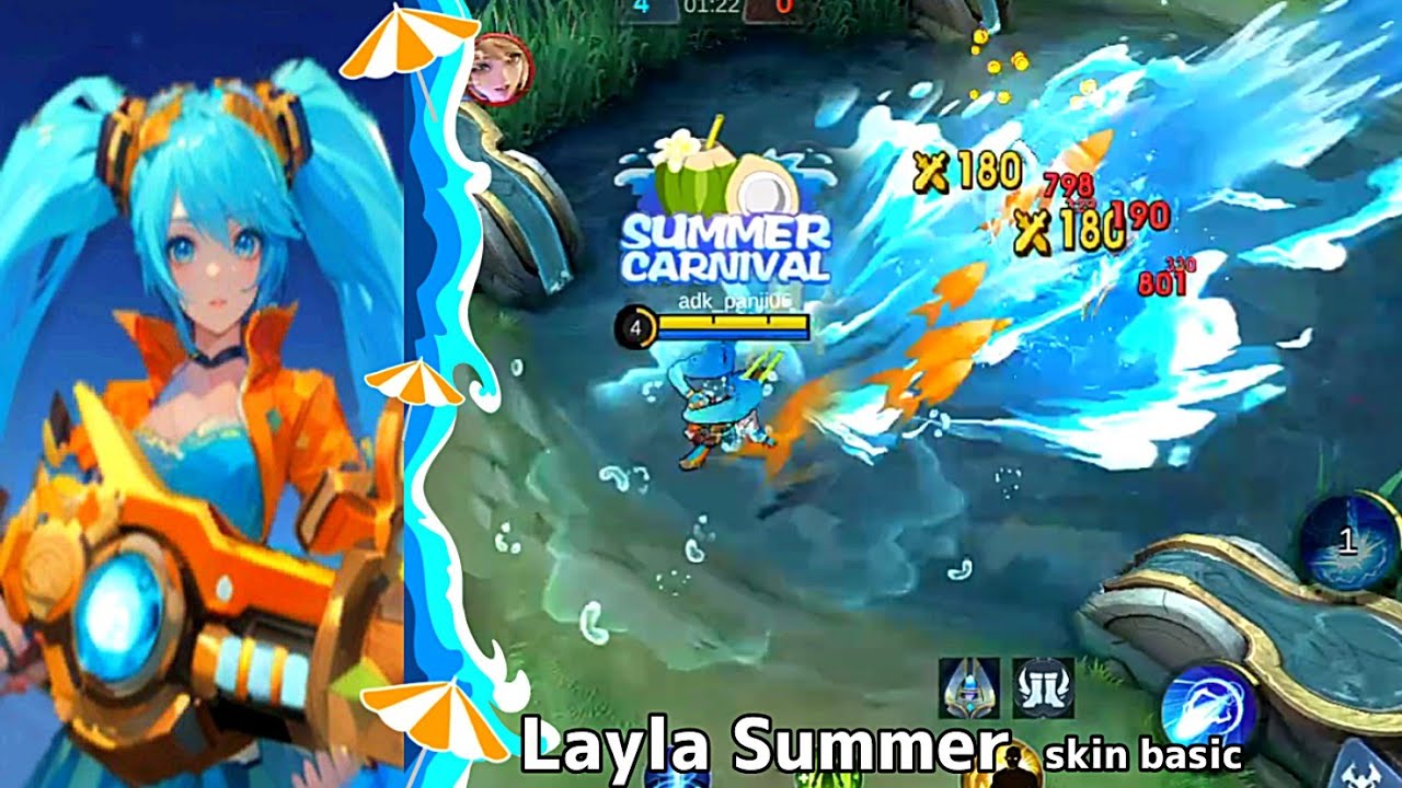 LAYLA SUMMER - SKIN SCRIPT COSTUME - YouTube