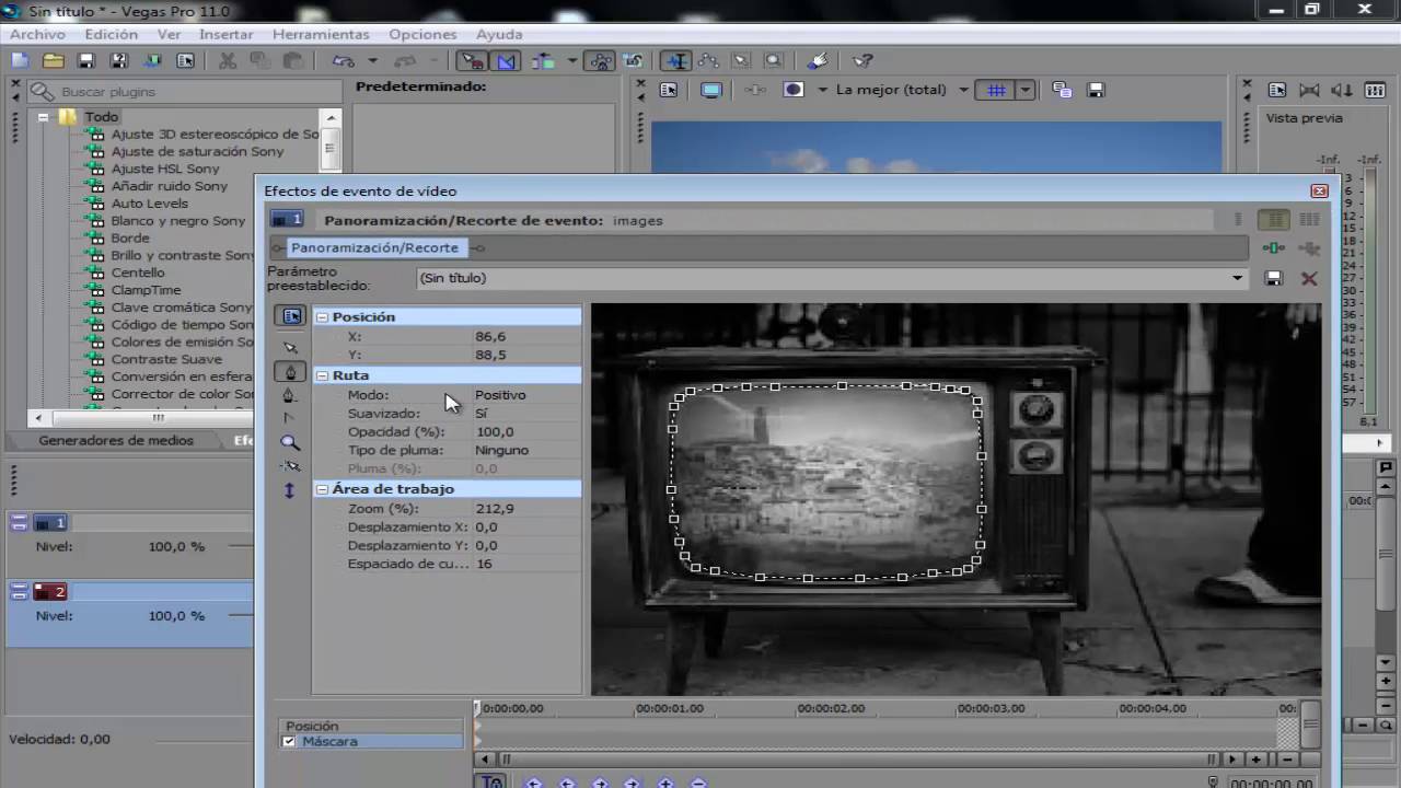 sony vegas como colocar tu video en una tv - YouTube