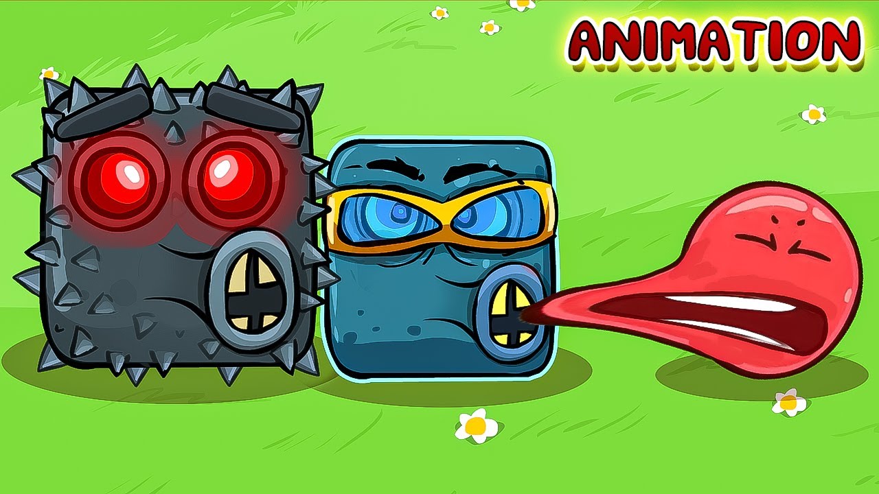 WOW ! INCREDIBLE RED BALL ANIMATION 4 . New cartoon about the ball ...