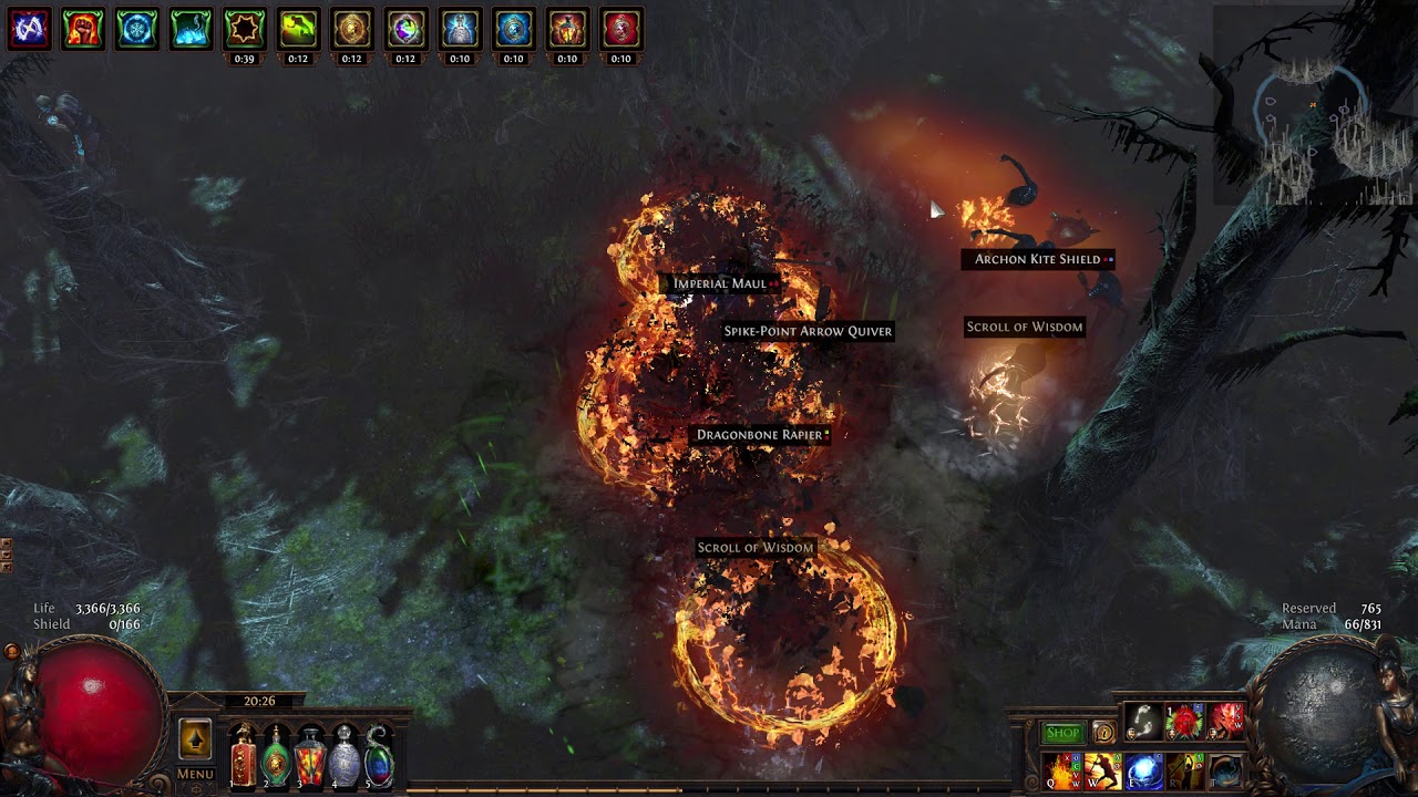 Path of Exile Infernal Blow Molten Strike 73 Spider Forest - YouTube