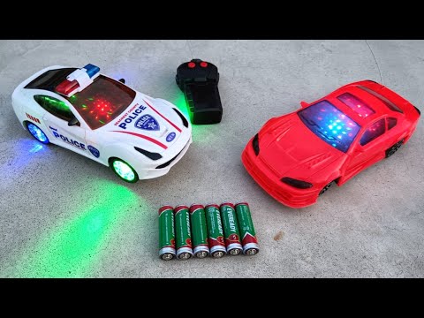 Remote control 3d light rc car unboxing & Remote Control rc police car ...