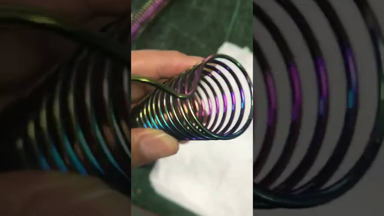 A test to bend our metal spiral coils - YouTube