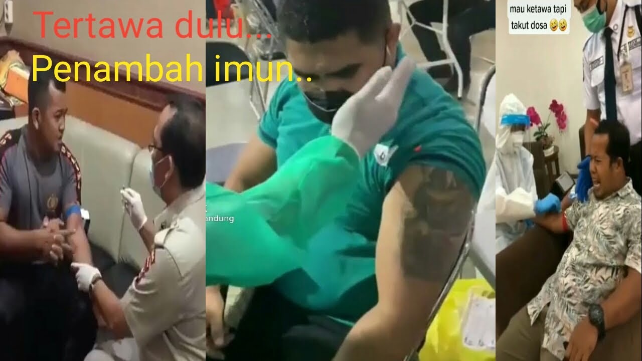 Bikin Ngakak kumpulan orang takut jarum Suntik viral di tiktok - YouTube