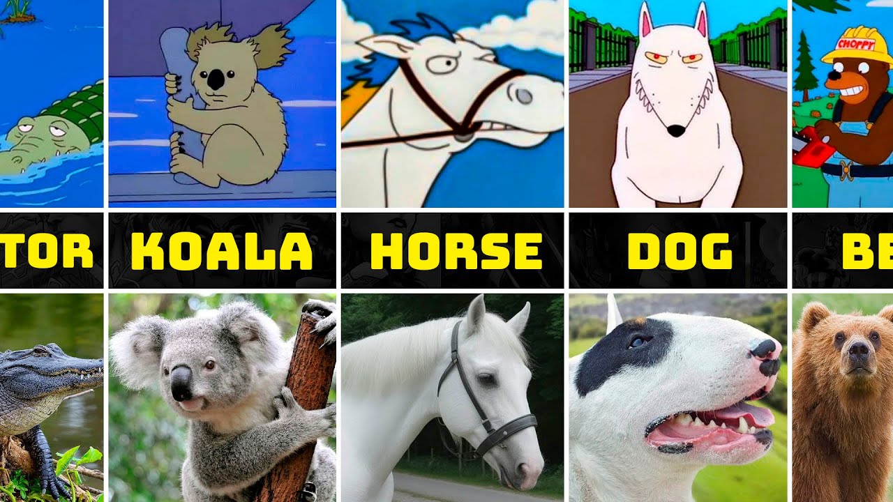 The Simpsons Animals in Real Life | PART2 - YouTube