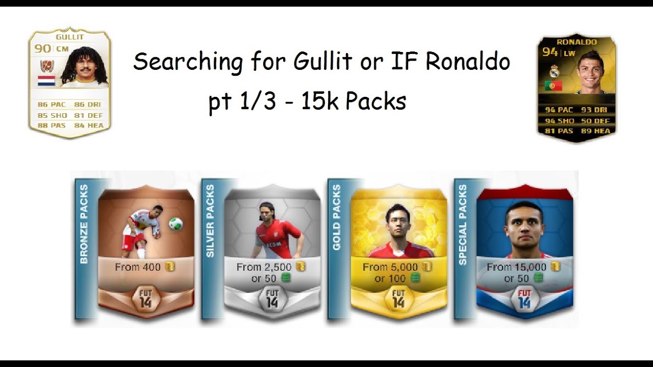 FIFA 14 - Legends Hunting - P1/3 - 15k Packs! - YouTube