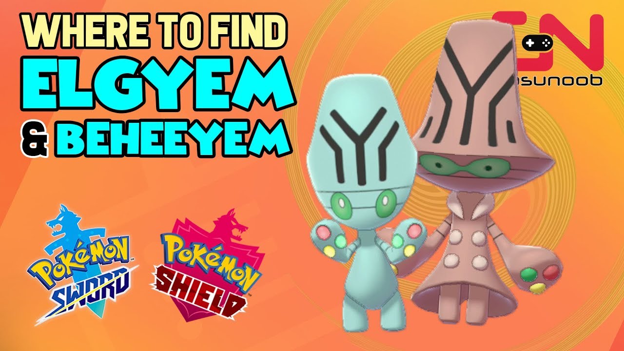 Where to find Elgyem & Beheeyem - How to Evolve - Pokemon Sword and Shield Evolution - YouTube