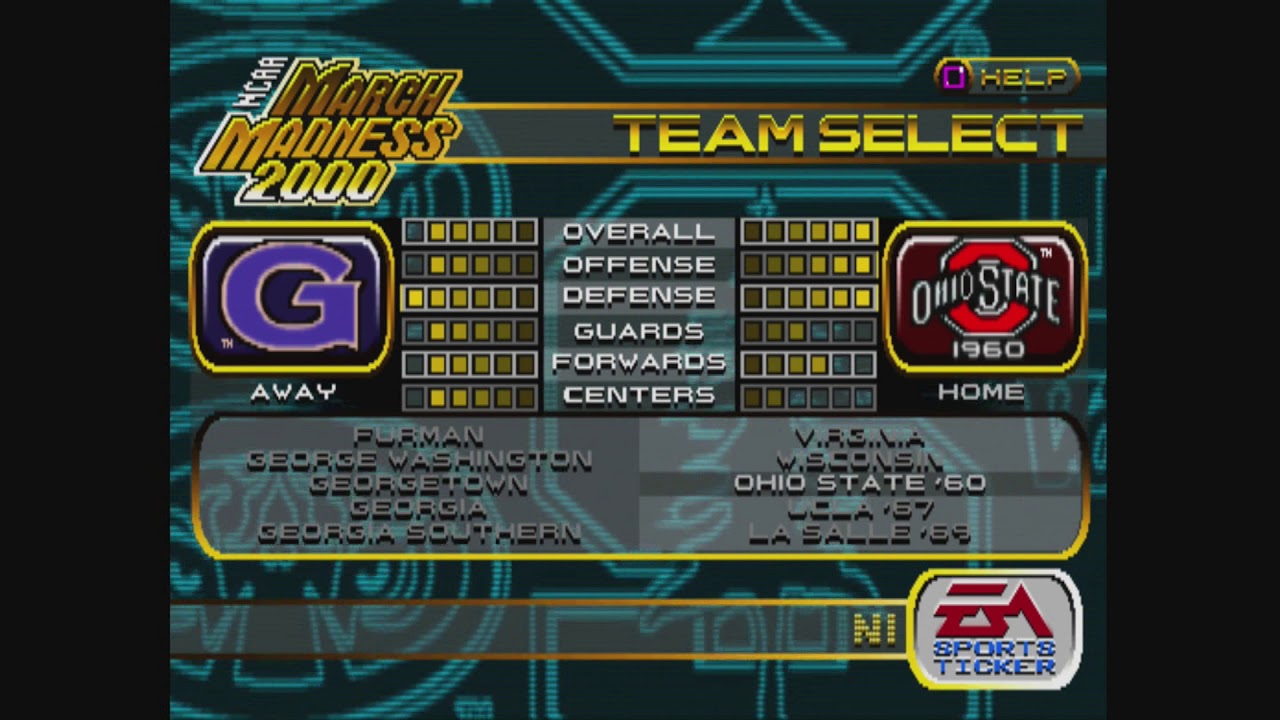 Review EA SPORTS NCAA March Madness 2000 Video Game - YouTube