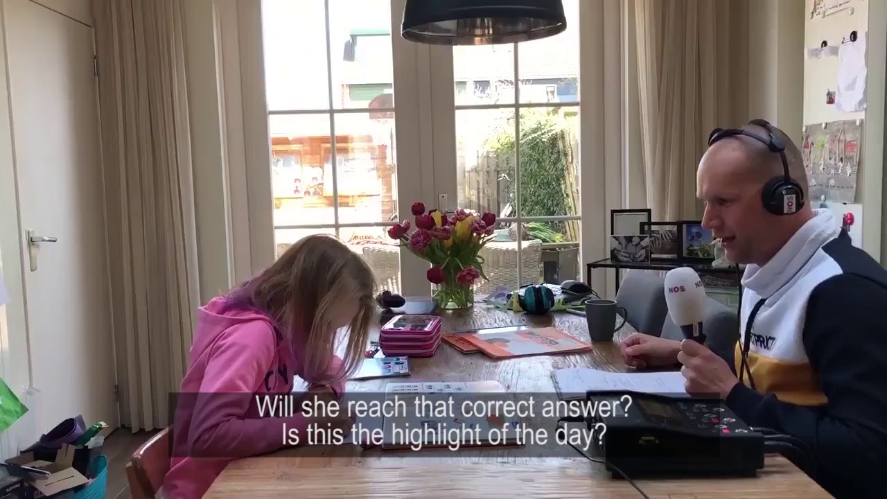Dutch father, who's a national football commentator, "helps" daughter ...