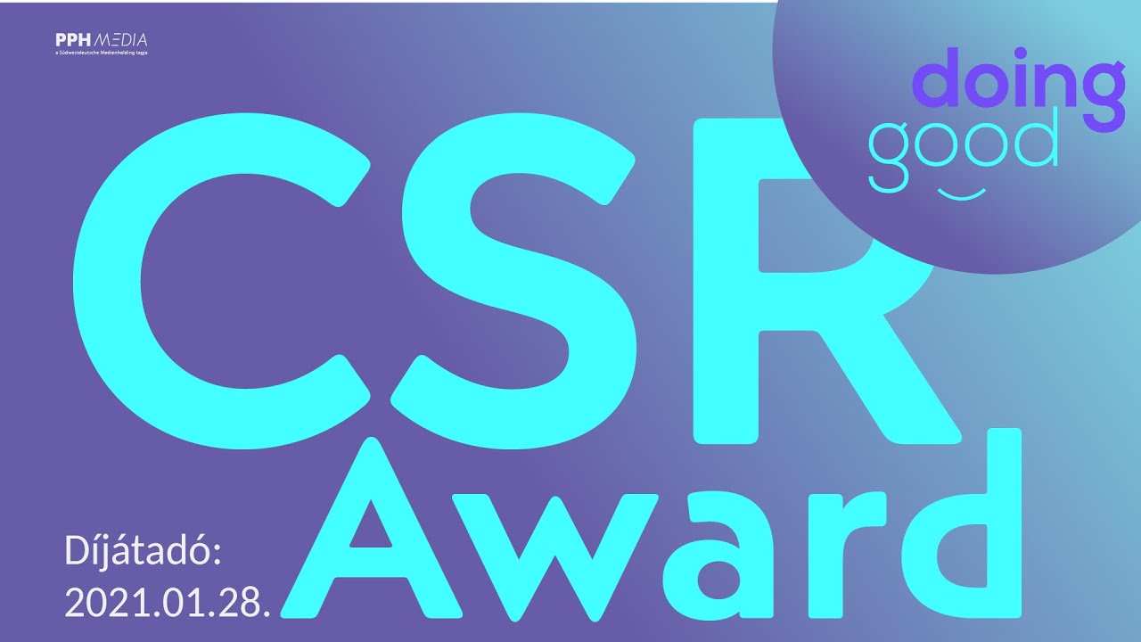 Doing Good: CSR Award 2020 Díjátadó - YouTube