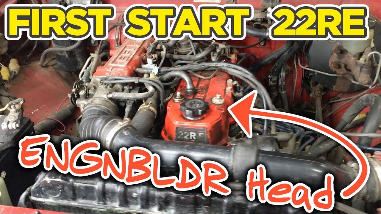 Toyota 22RE First Start - ENGNBLDR Head - YouTube