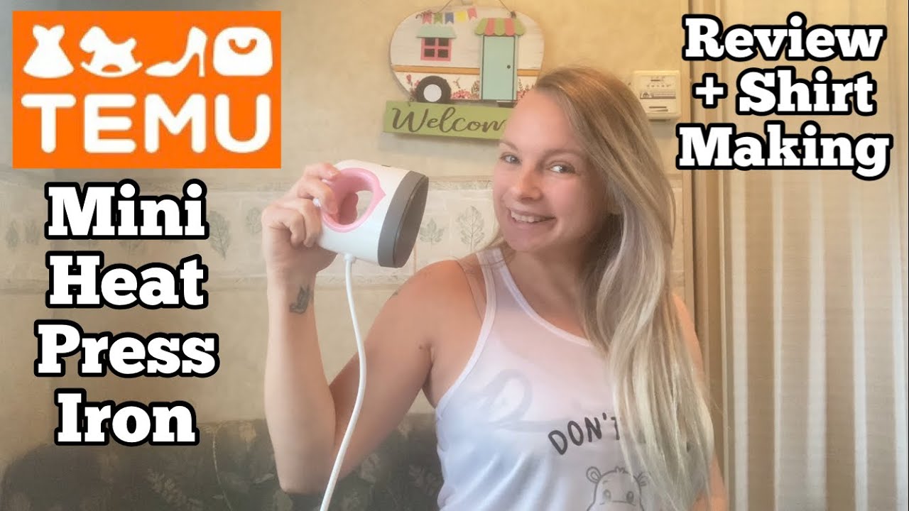 Mini Heat Press Iron From Temu - Unboxing and Review - YouTube